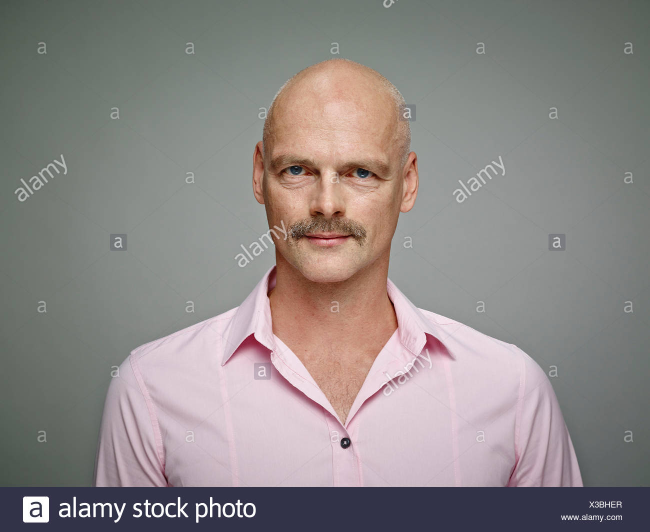 Bald Moustache High Resolution Stock Photography and Images - Alamy