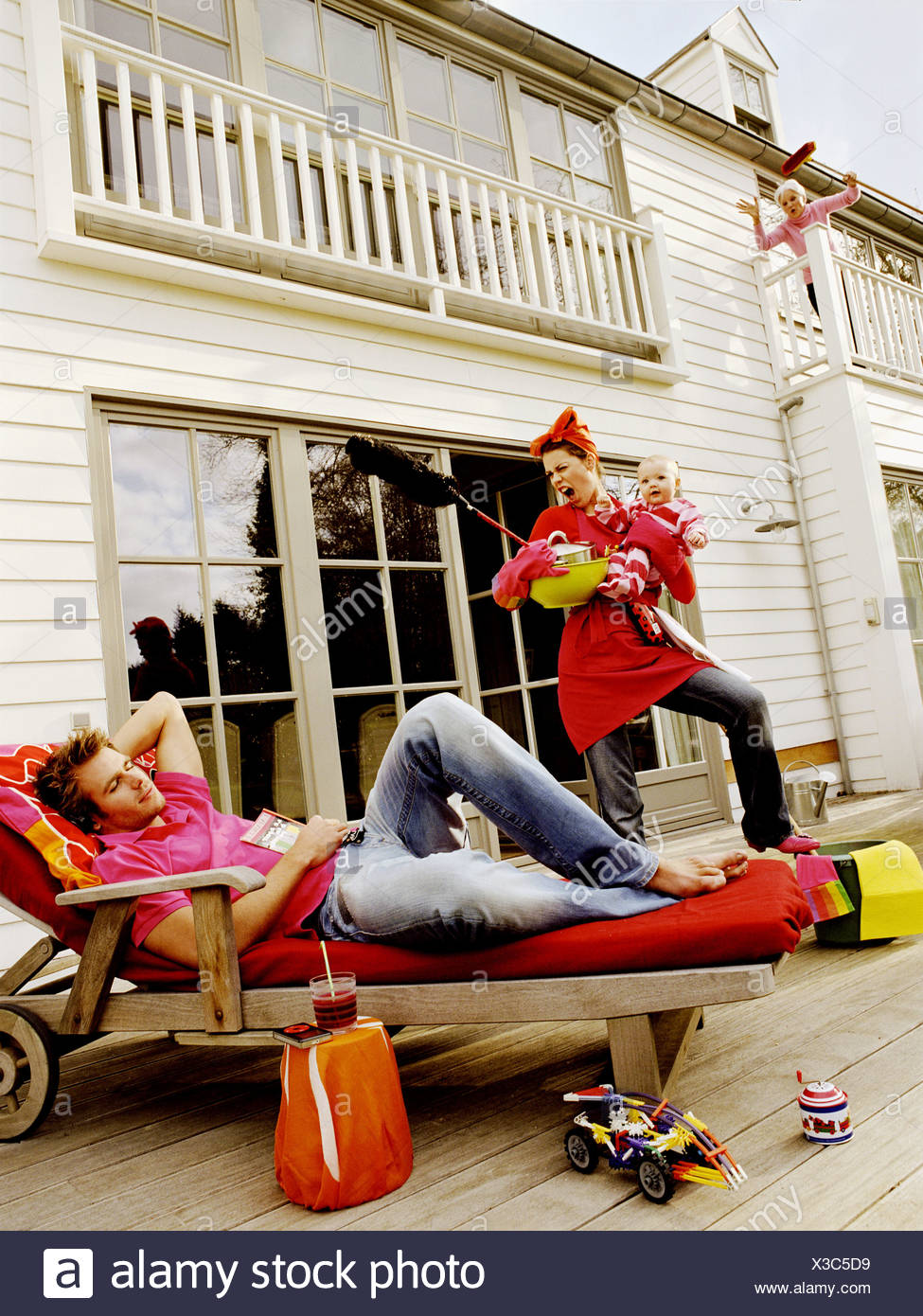 Woman Standing Deck Chair High Resolution Stock Photography and Images ...