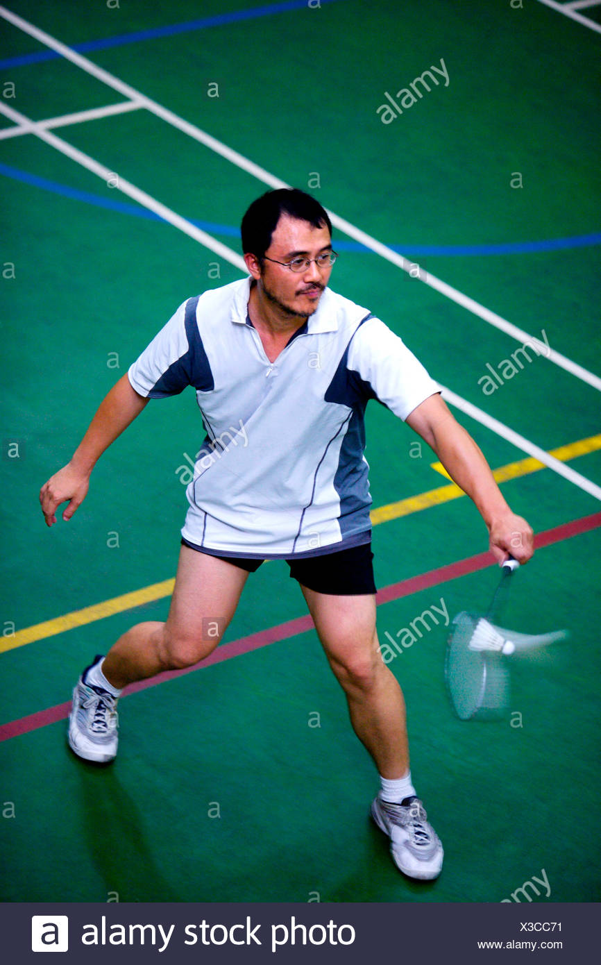 Hitting Shuttlecock High Resolution Stock Photography and Images - Alamy