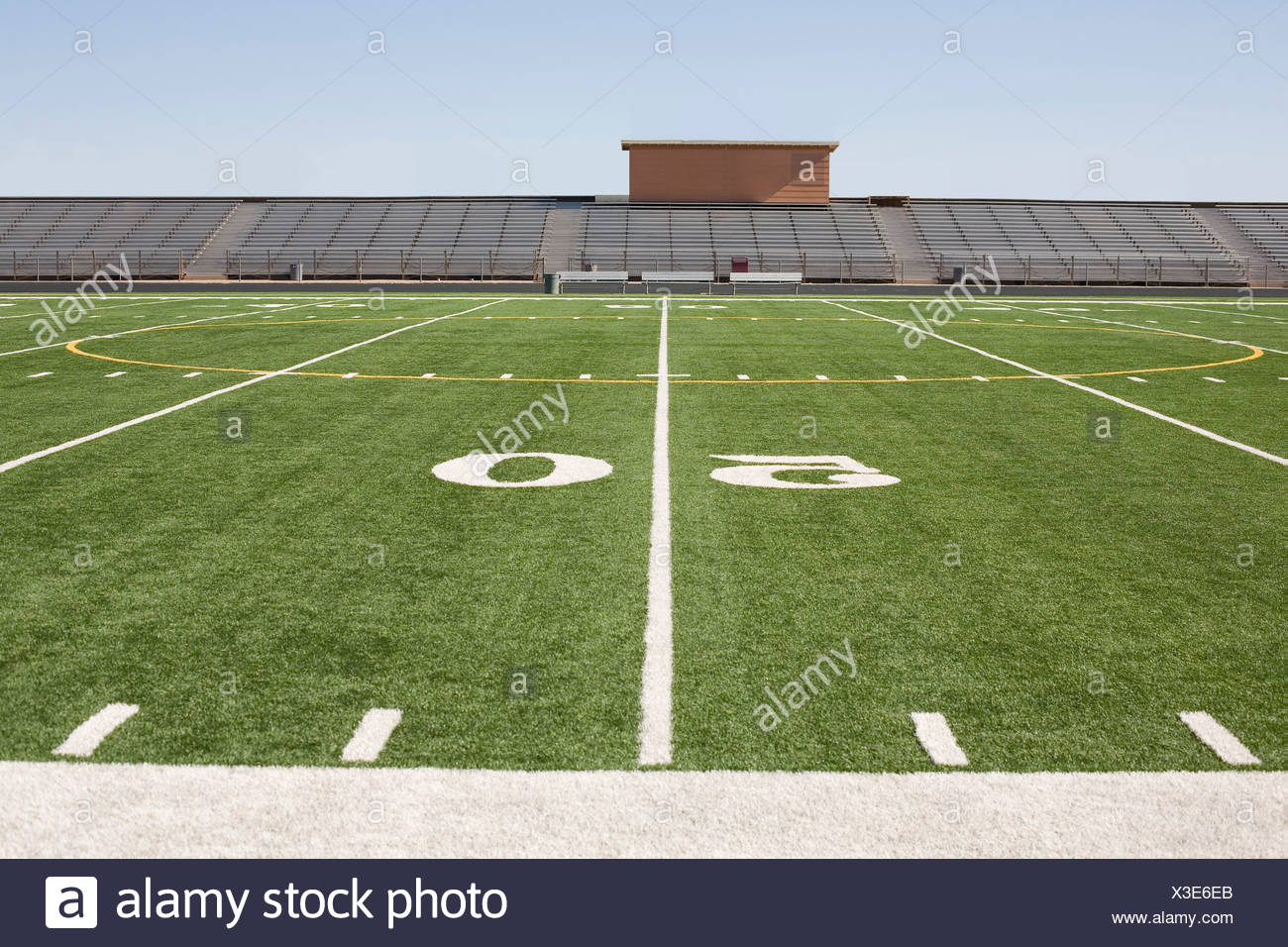 American Football Field Stadium Stock Photos & American Football Field ...
