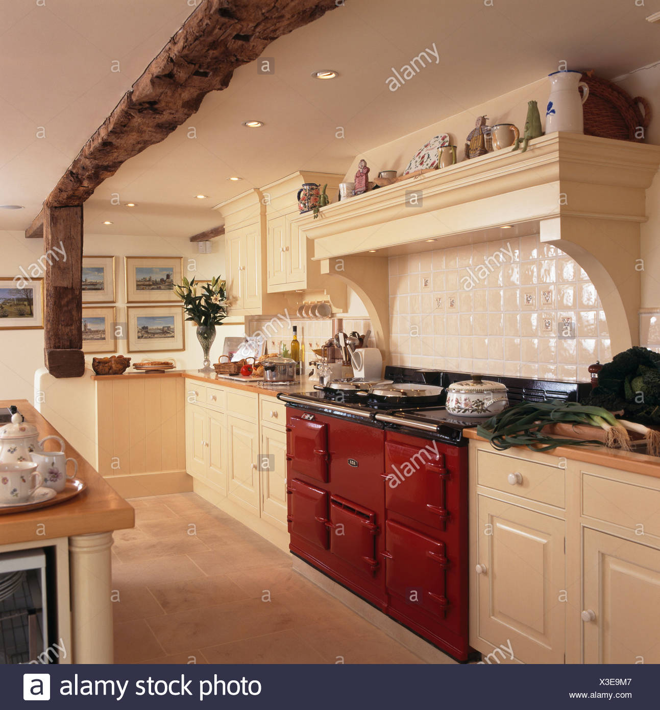 Interiors Kitchen Aga Traditional High Resolution Stock Photography and ...