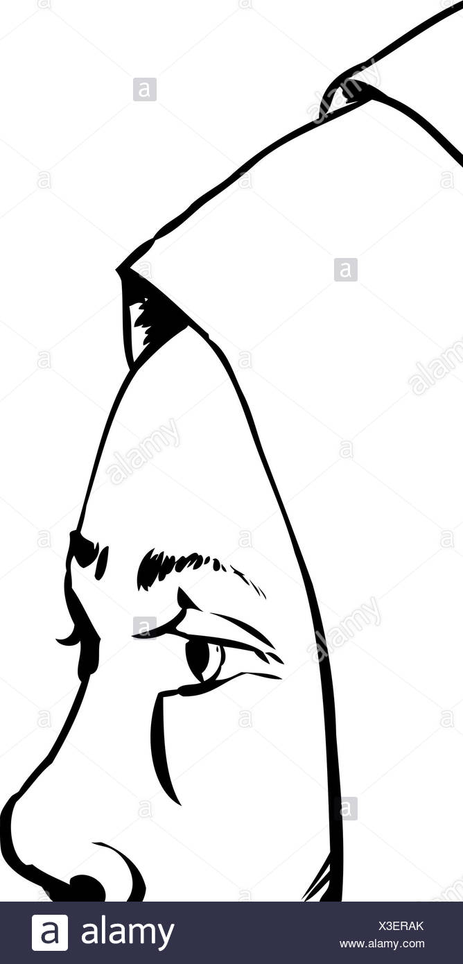 Lady Face Outline High Resolution Stock Photography and Images - Alamy