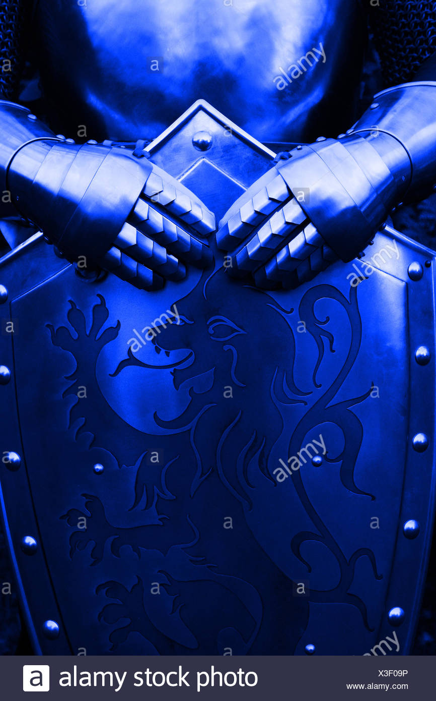Blue Steel Armour High Resolution Stock Photography and Images - Alamy