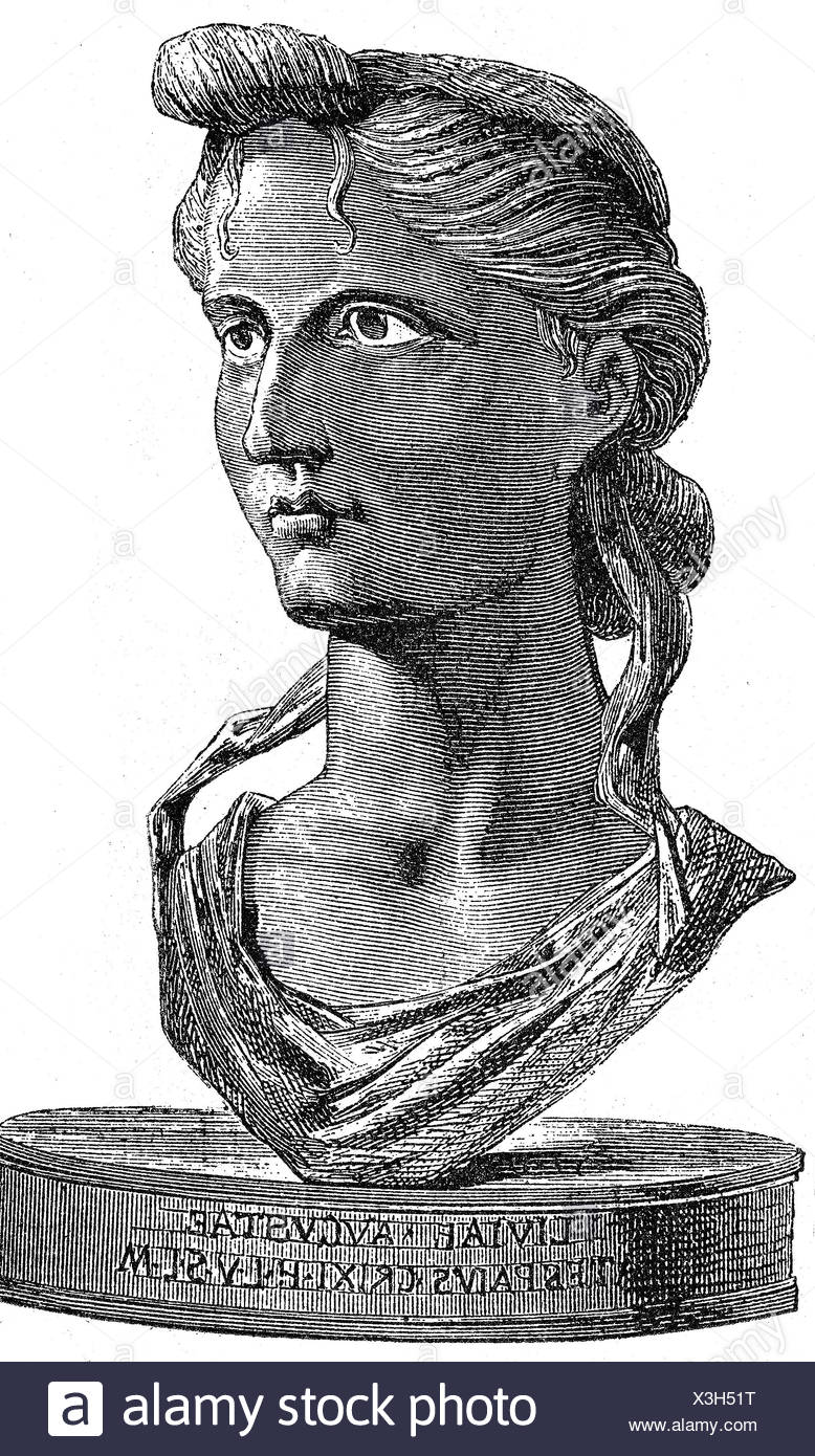 Livia Drusilla Iulia Augusta 30 1 58 Bc 29 Ad High Resolution Stock ...