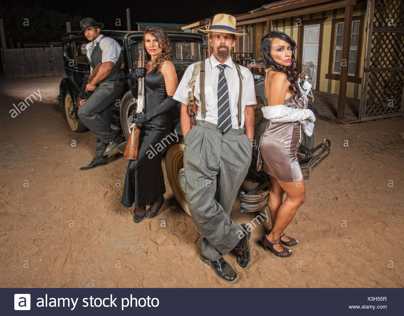 Gangsters Guns High Resolution Stock Photography and Images - Alamy
