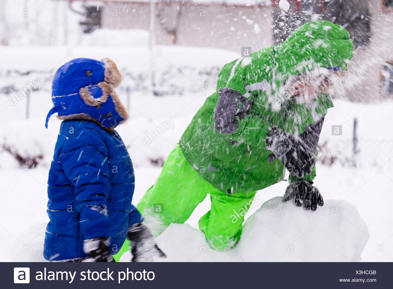 Snowball Fight Children High Resolution Stock Photography and Images ...