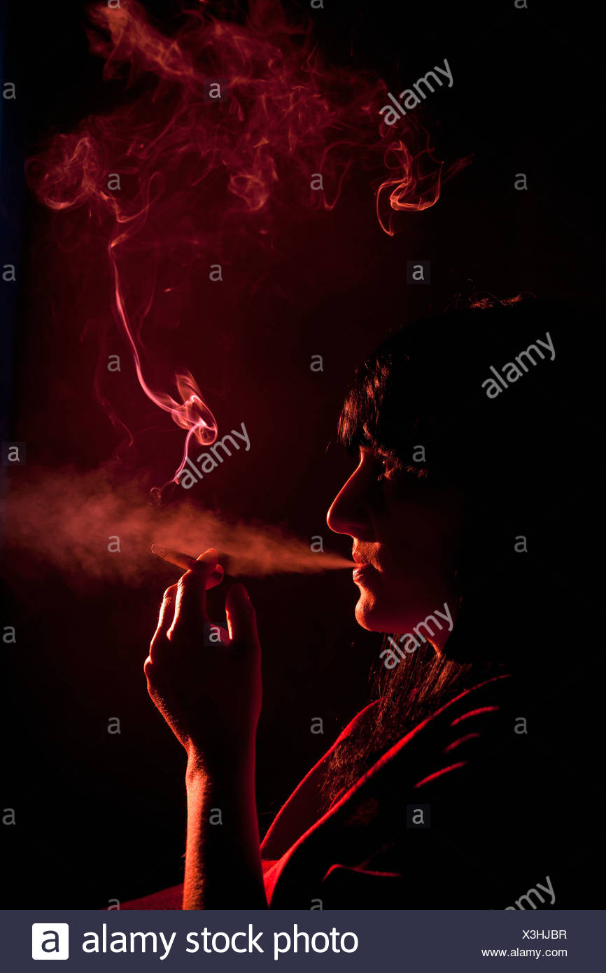 Woman Smoking Photography High Resolution Stock Photography and Images ...