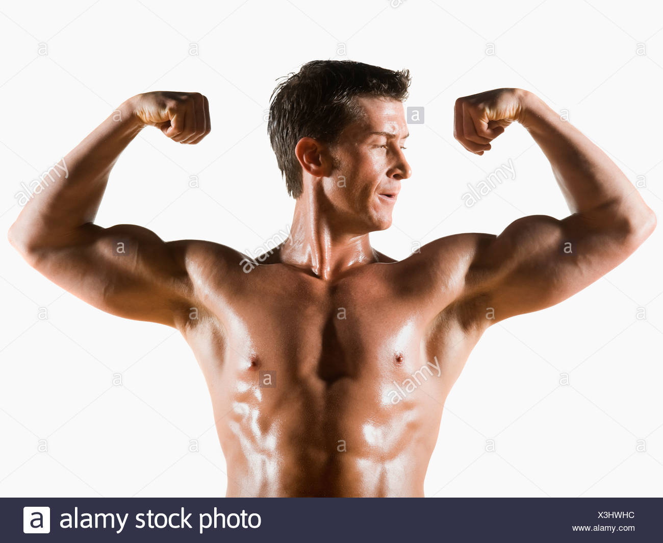 Flexing Biceps Man High Resolution Stock Photography and Images - Alamy