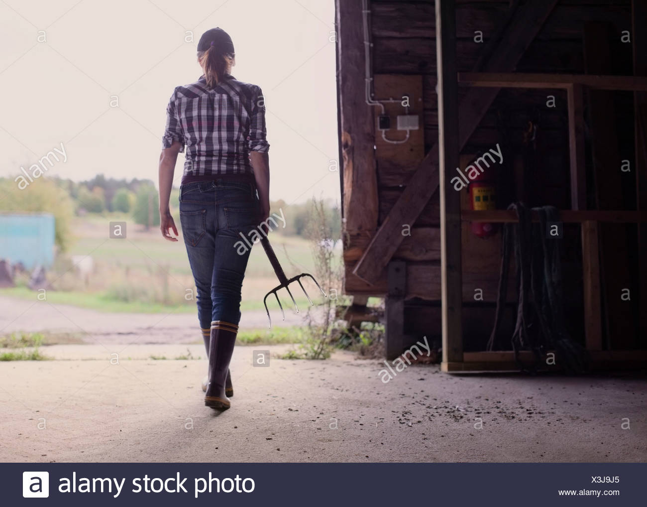 Farmer Pitchfork High Resolution Stock Photography and Images - Alamy