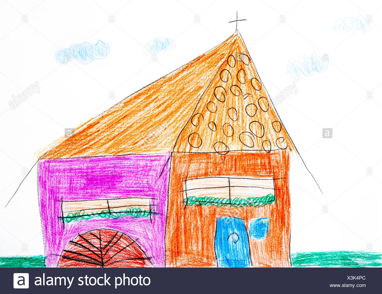 Church Drawing High Resolution Stock Photography and Images - Alamy