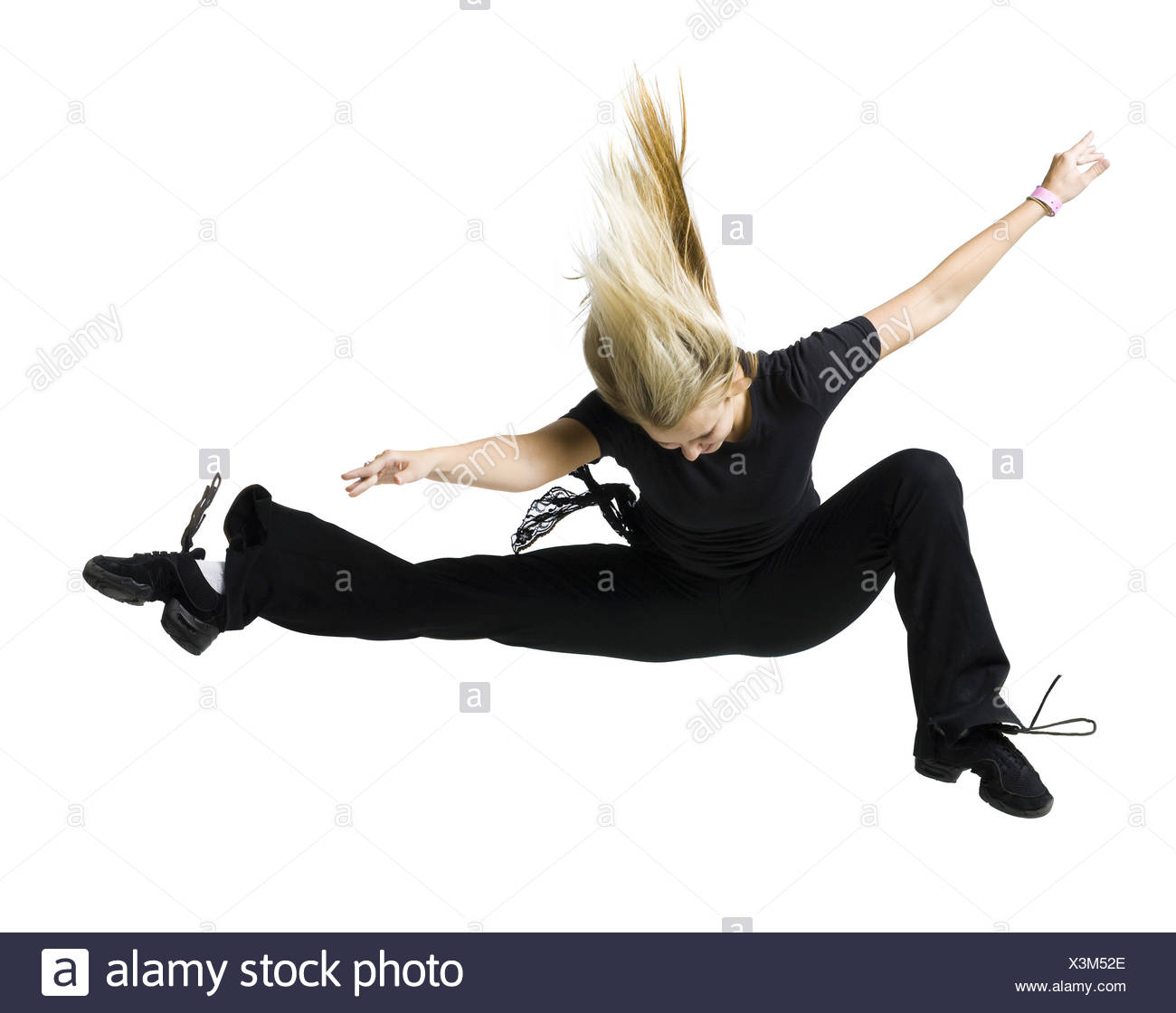 Dancer Leaping Black Background High Resolution Stock Photography and ...