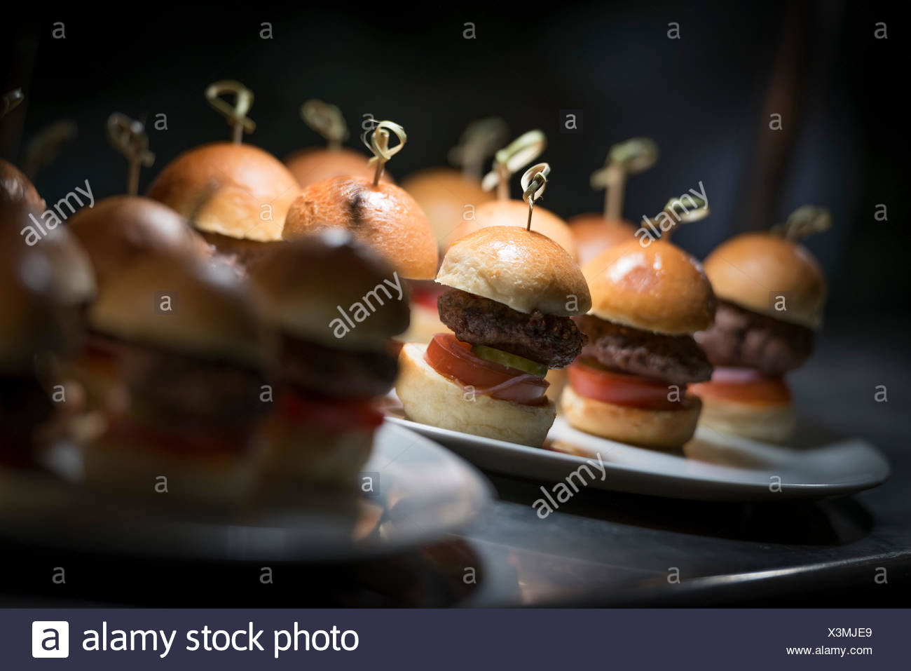 Burgers In A Tray High Resolution Stock Photography and Images - Alamy