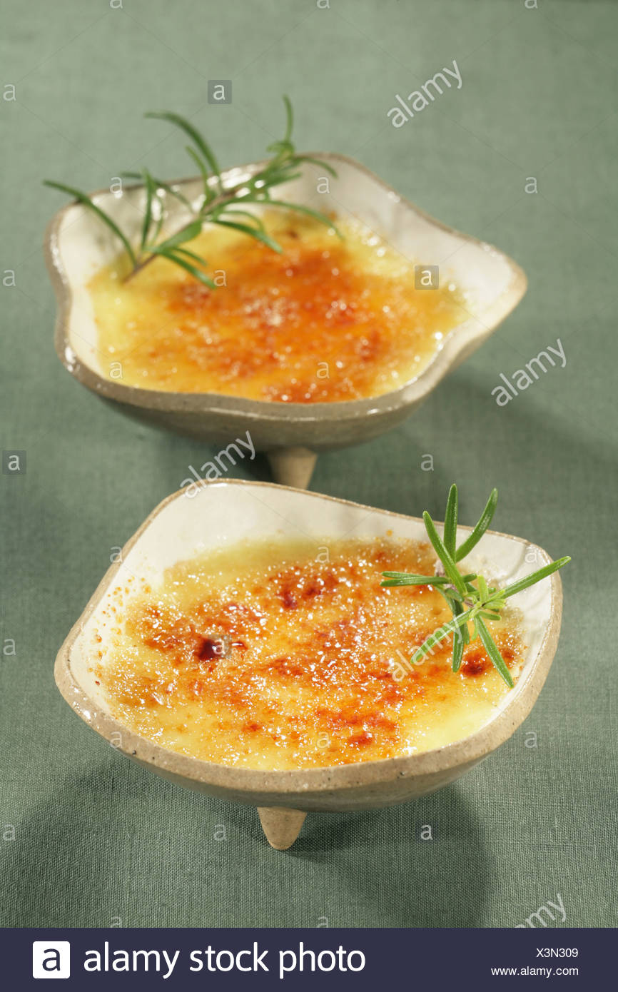Goats Cheese Creme Brulee Stock Photos & Goats Cheese Creme Brulee ...