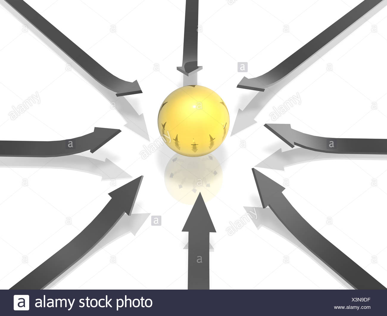 Arrows Pointing Center High Resolution Stock Photography and Images - Alamy