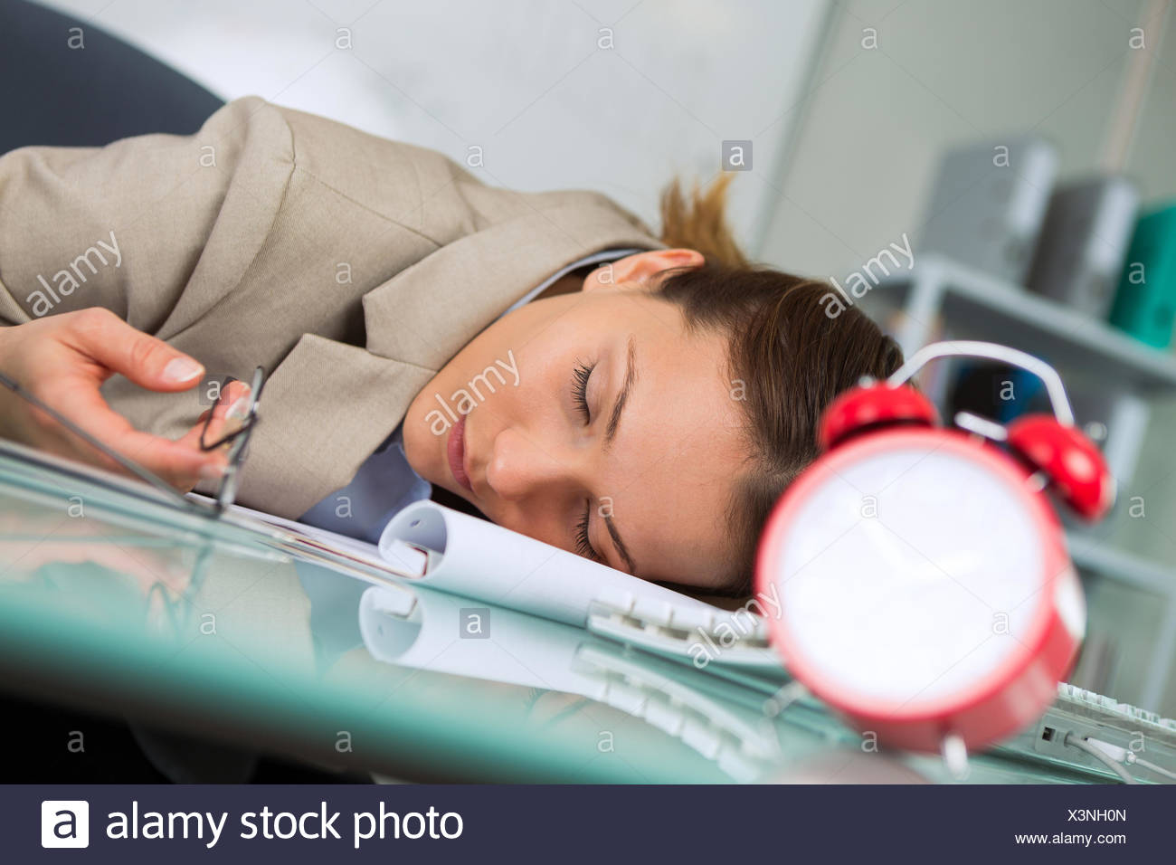 Person Falling Asleep Desk Stock Photos & Person Falling Asleep Desk ...