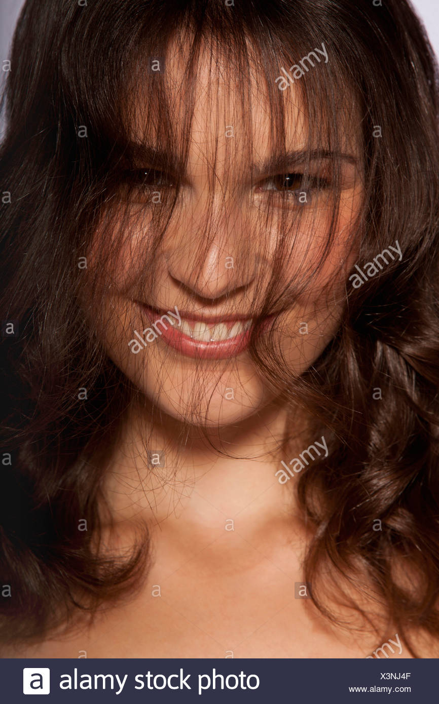Hair Over Face High Resolution Stock Photography and Images - Alamy