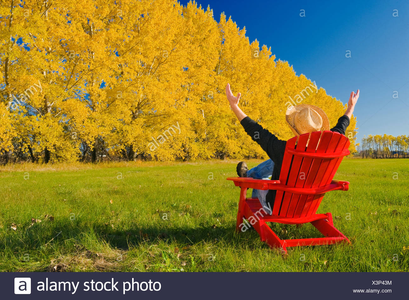 People Sitting Adirondack Chair High Resolution Stock Photography and ...