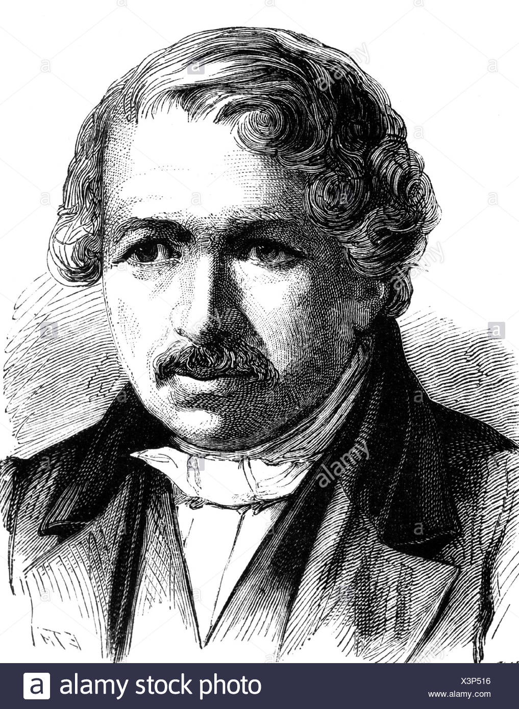 Louis Jacques Mande Daguerre Stock Photos & Louis Jacques Mande ...