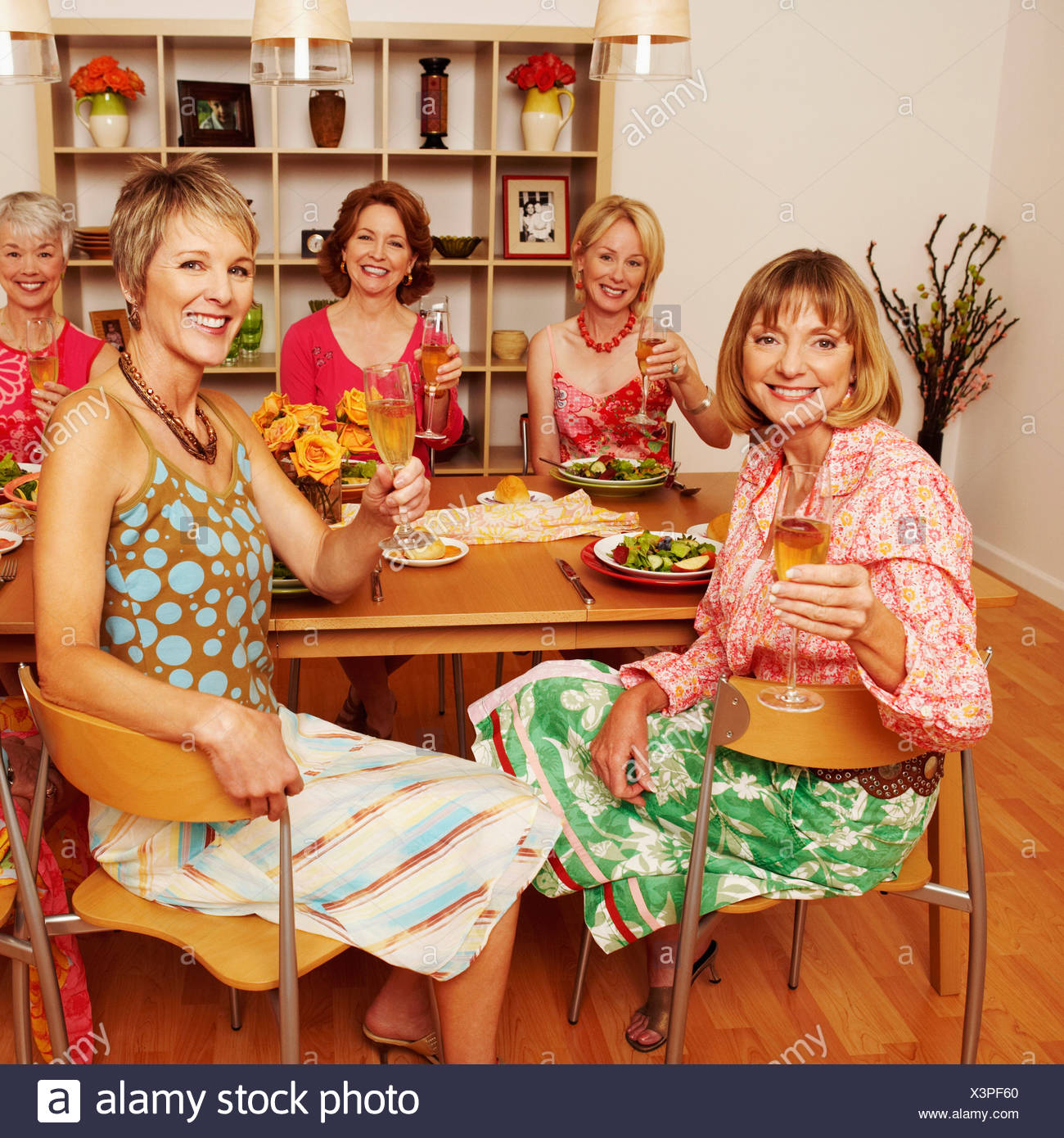 Group Of Five Mature Ladies High Resolution Stock Photography and ...