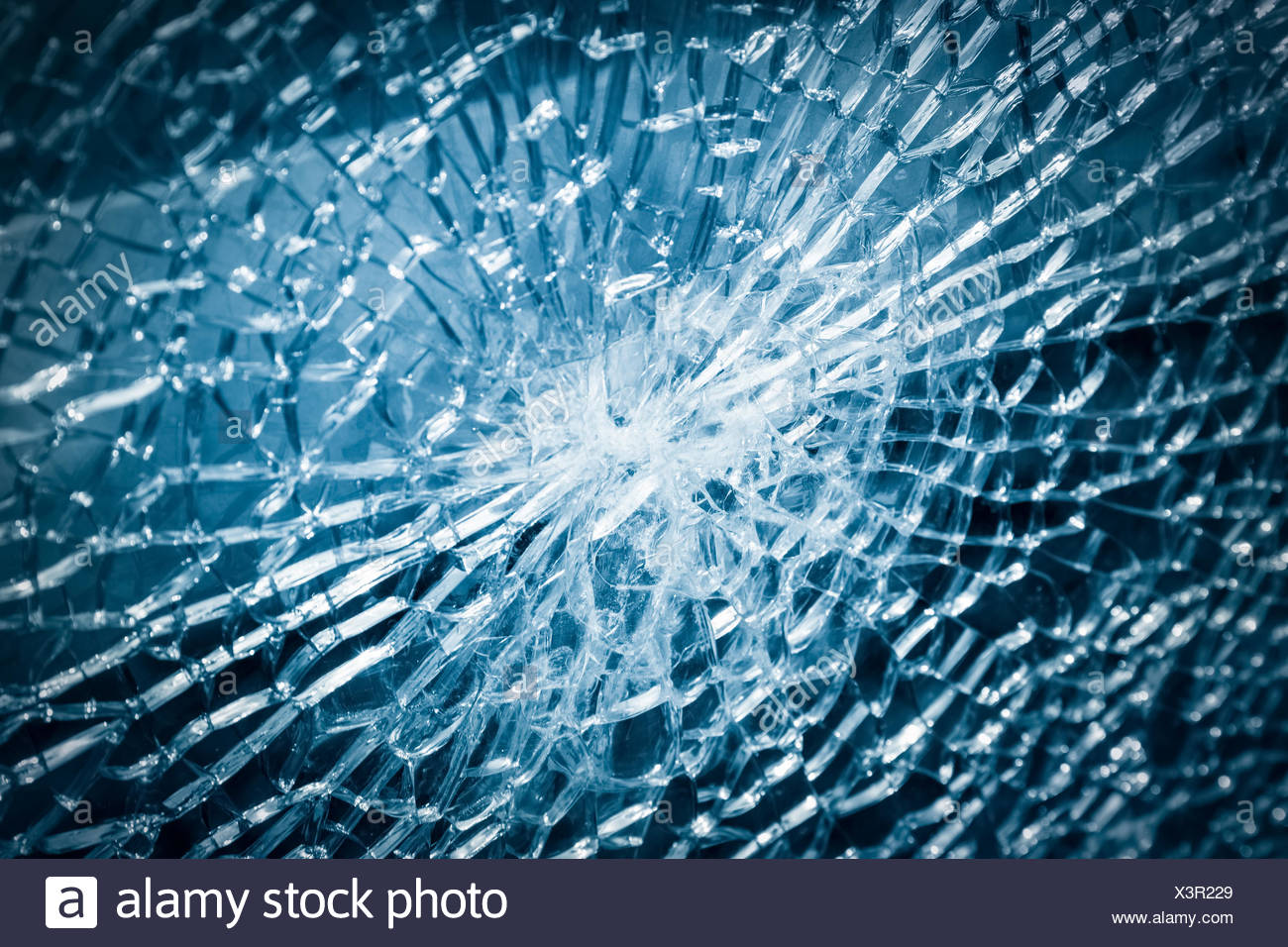 Broken Tempered Glass High Resolution Stock Photography and Images - Alamy