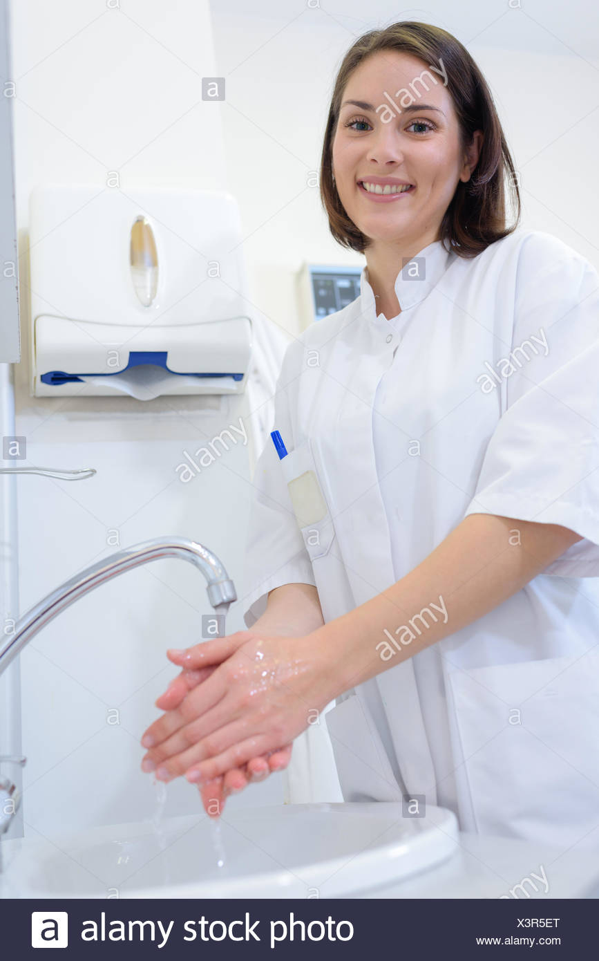 Nurse Washing Hands Sink Stock Photos & Nurse Washing Hands Sink Stock ...