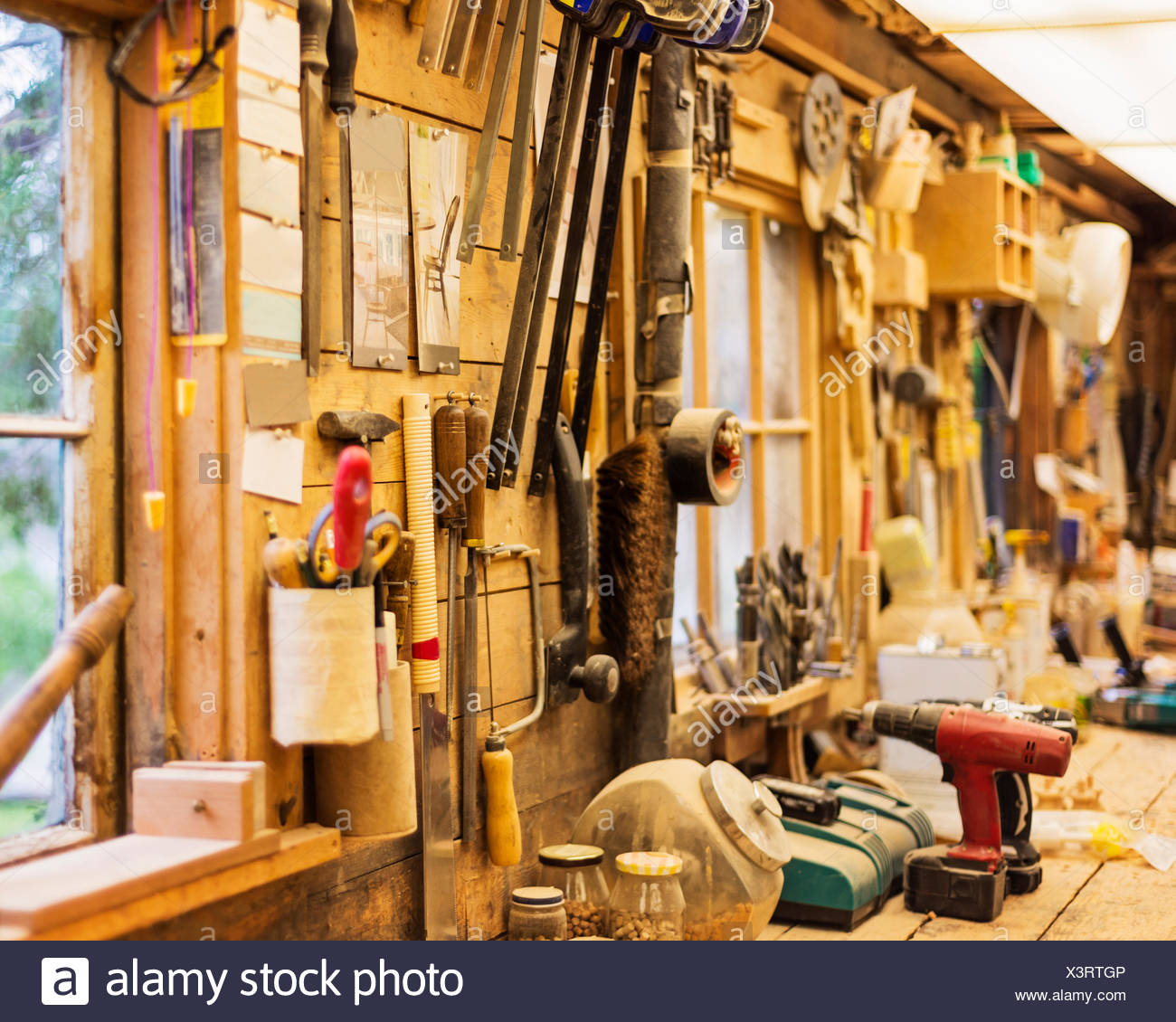 Interior Of Carpentry Workshop High Resolution Stock Photography and ...