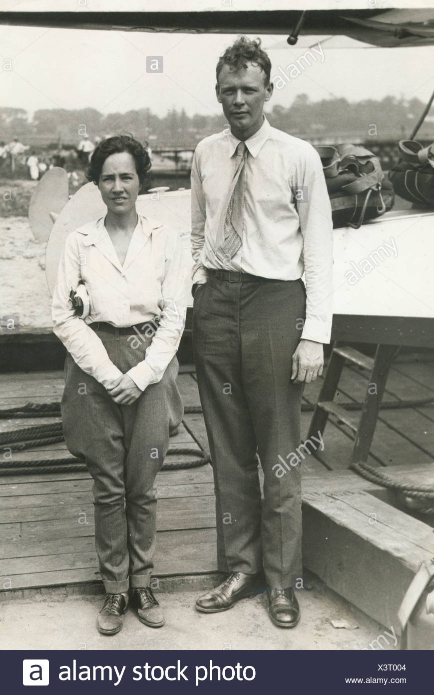 Charles Lindbergh His Wife Stock Photos & Charles Lindbergh His Wife ...