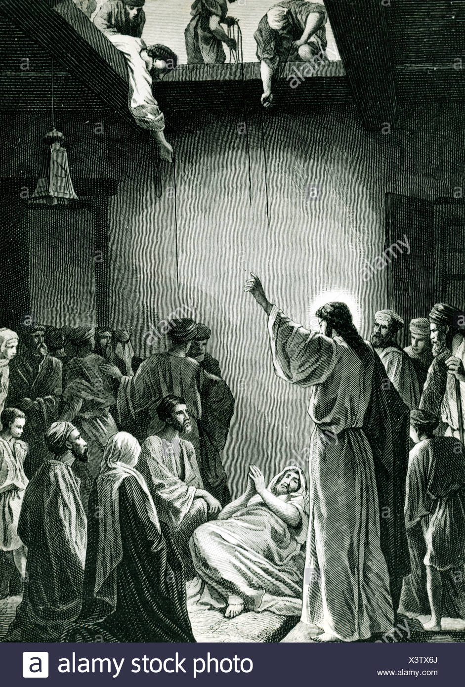 Jesus Heals The Paralyzed Man High Resolution Stock Photography and ...