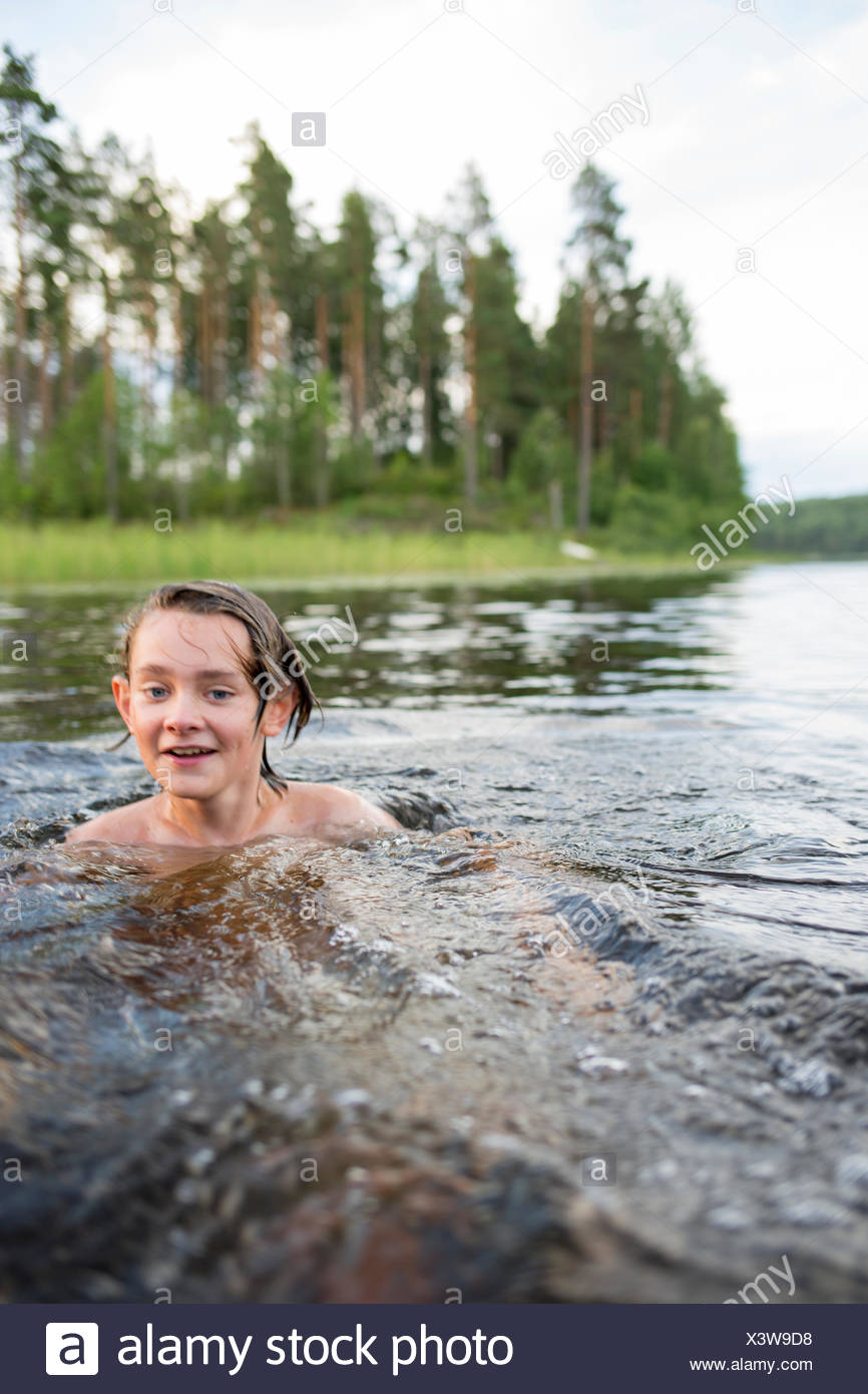 Teen Boy Lake High Resolution Stock Photography and Images - Alamy