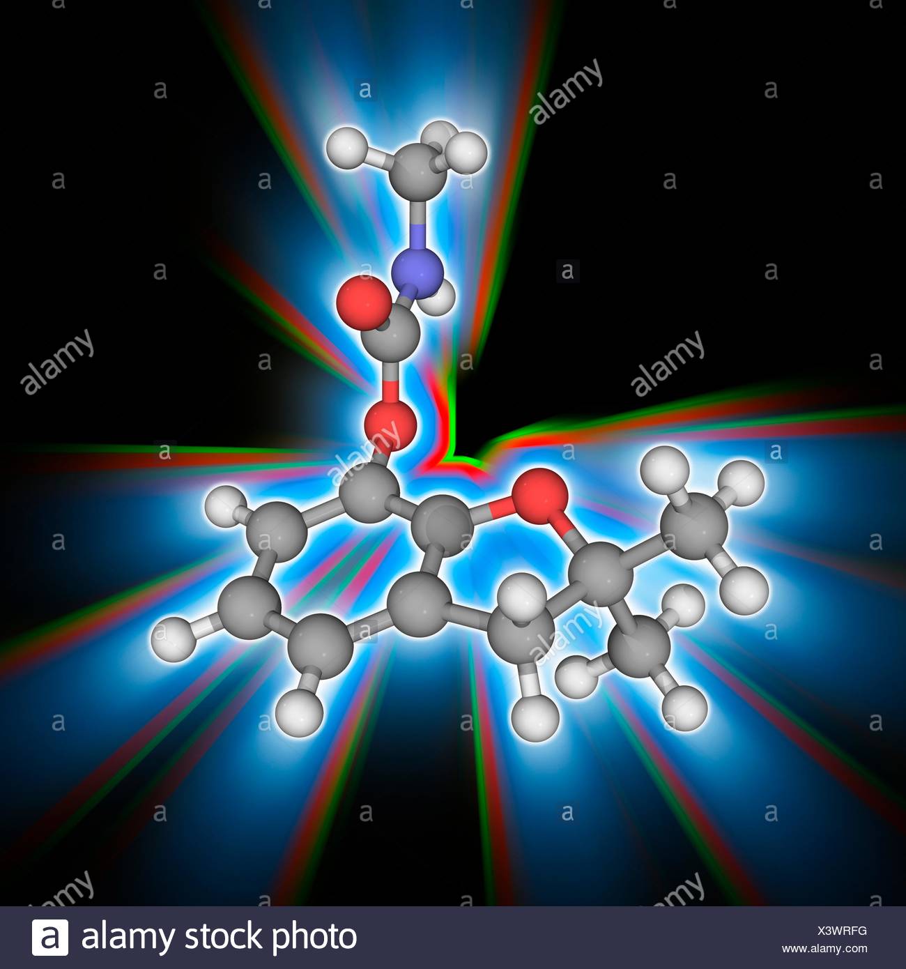Carbofuran Carbamate Pesticide Molecule High Resolution Stock ...