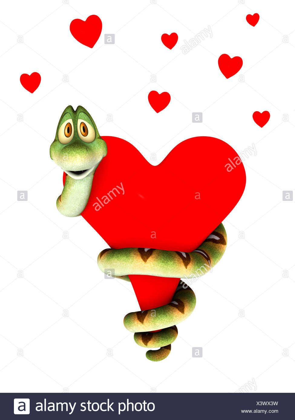 Red Snake Isolated On White High Resolution Stock Photography and ...