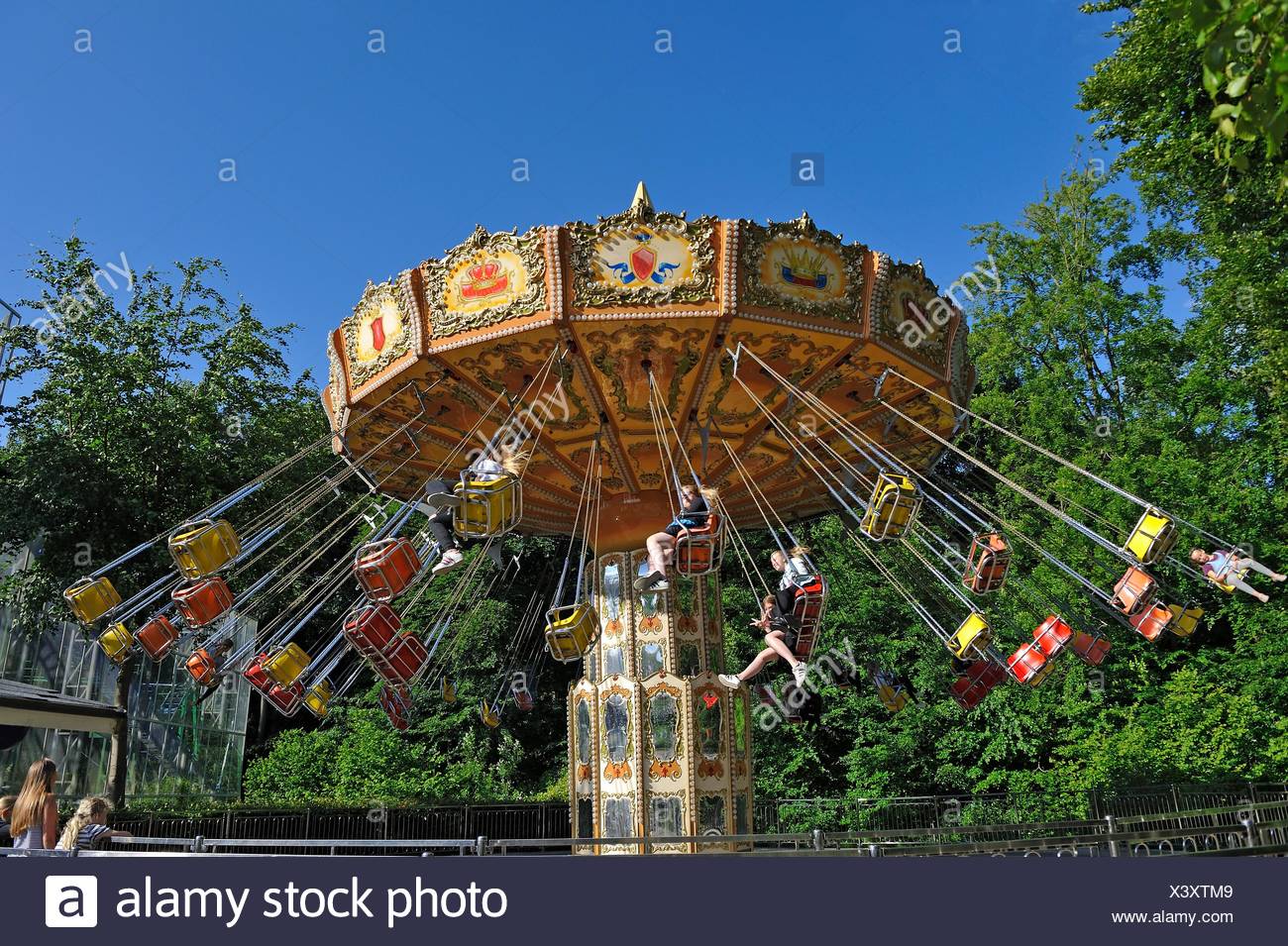 Chair Swing Ride At Tivoli Friheden High Resolution Stock Photography ...