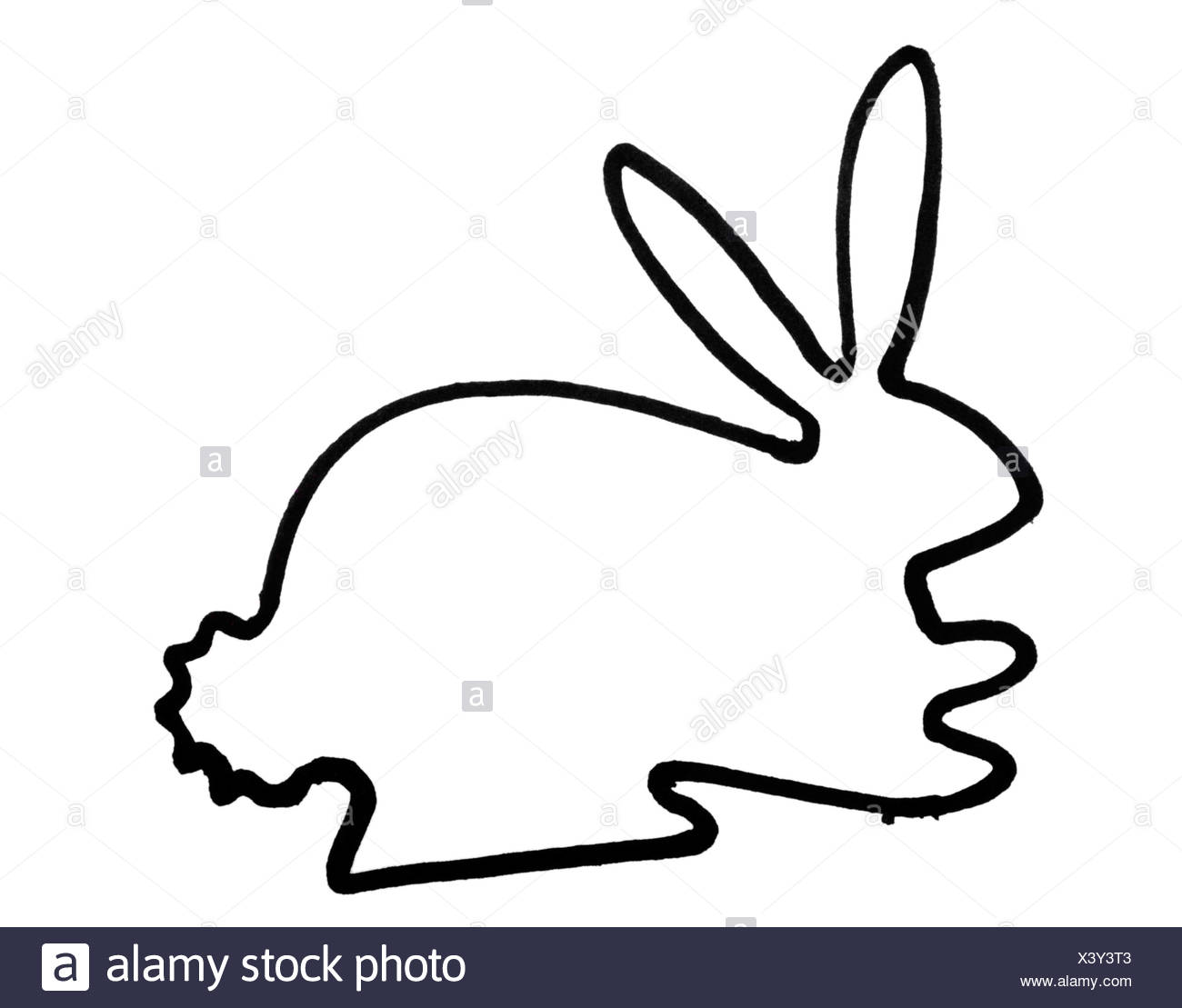Outline Hare High Resolution Stock Photography and Images - Alamy