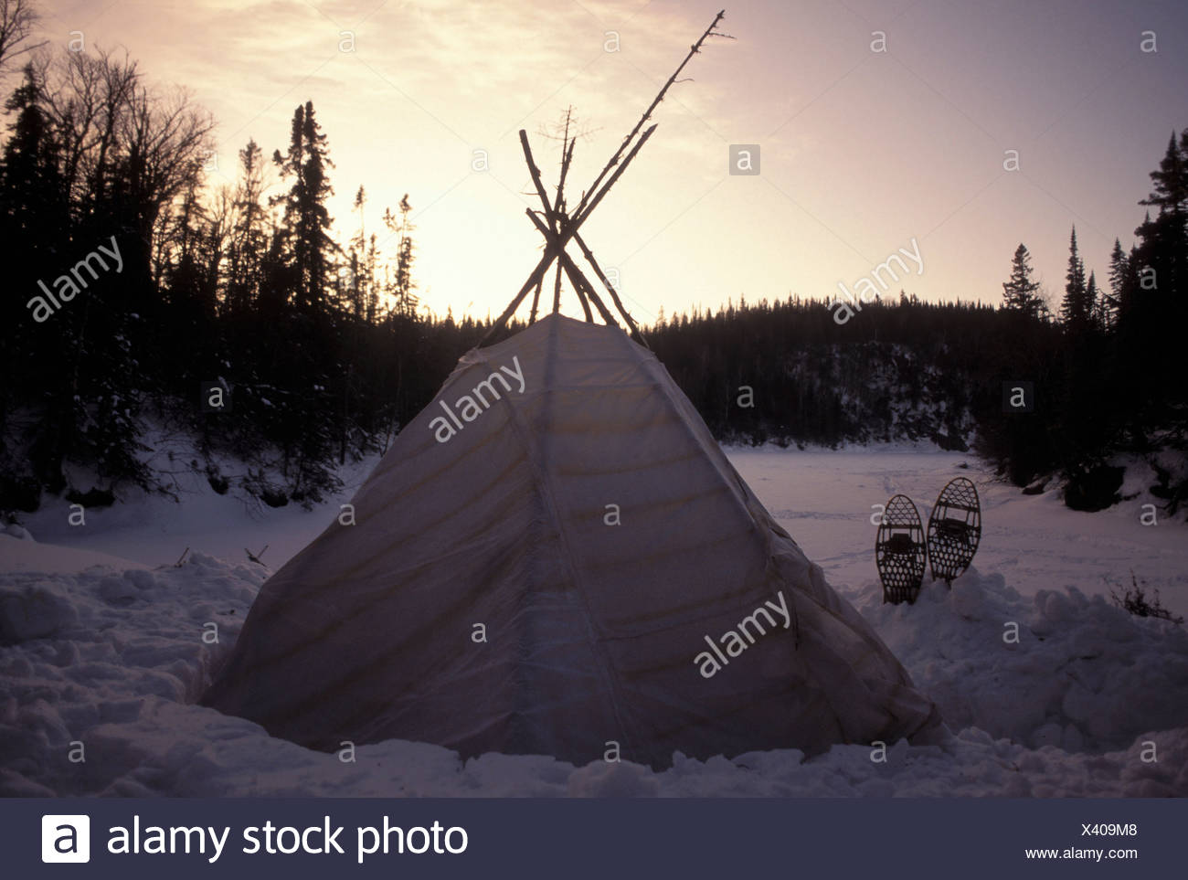 Teepee Winter High Resolution Stock Photography and Images - Alamy