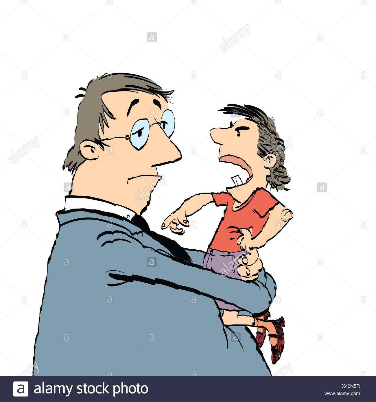 Cartoon Angry Dad Stock Photos & Cartoon Angry Dad Stock Images - Alamy