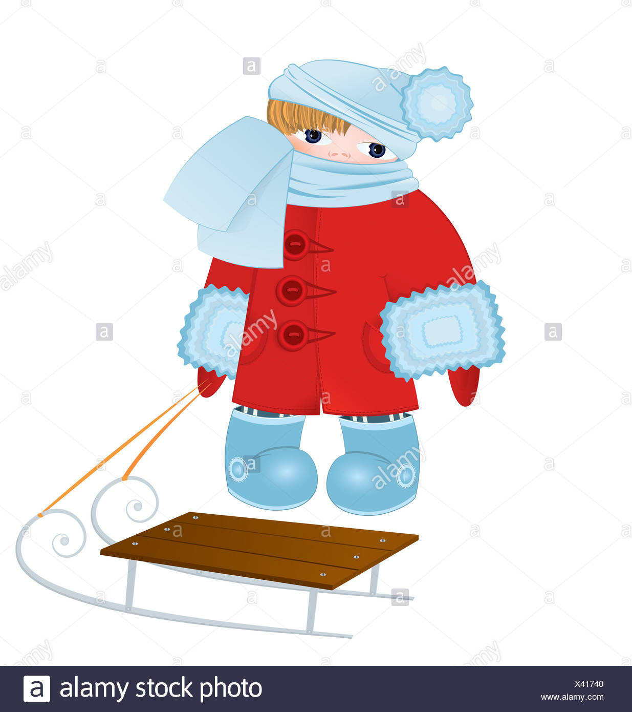 Sled Cut Out Stock Images & Pictures - Alamy
