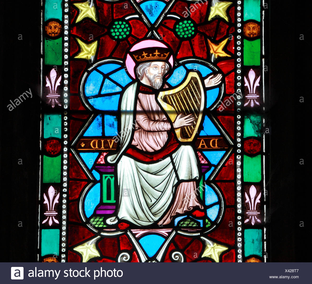 King David Stained Glass High Resolution Stock Photography and Images ...