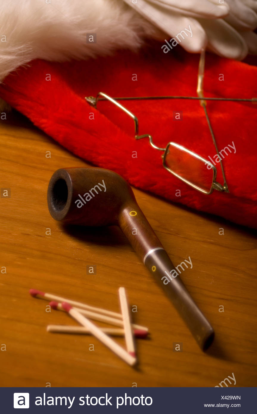 Santa Claus With Pipe High Resolution Stock Photography and Images - Alamy