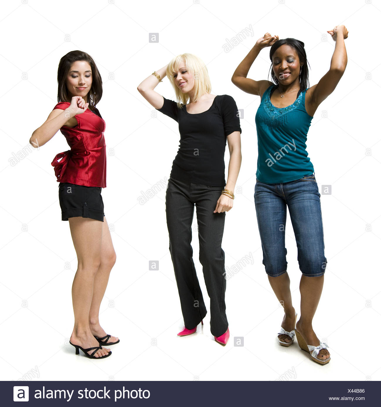 Three Women Silhouette Women High Resolution Stock Photography and ...
