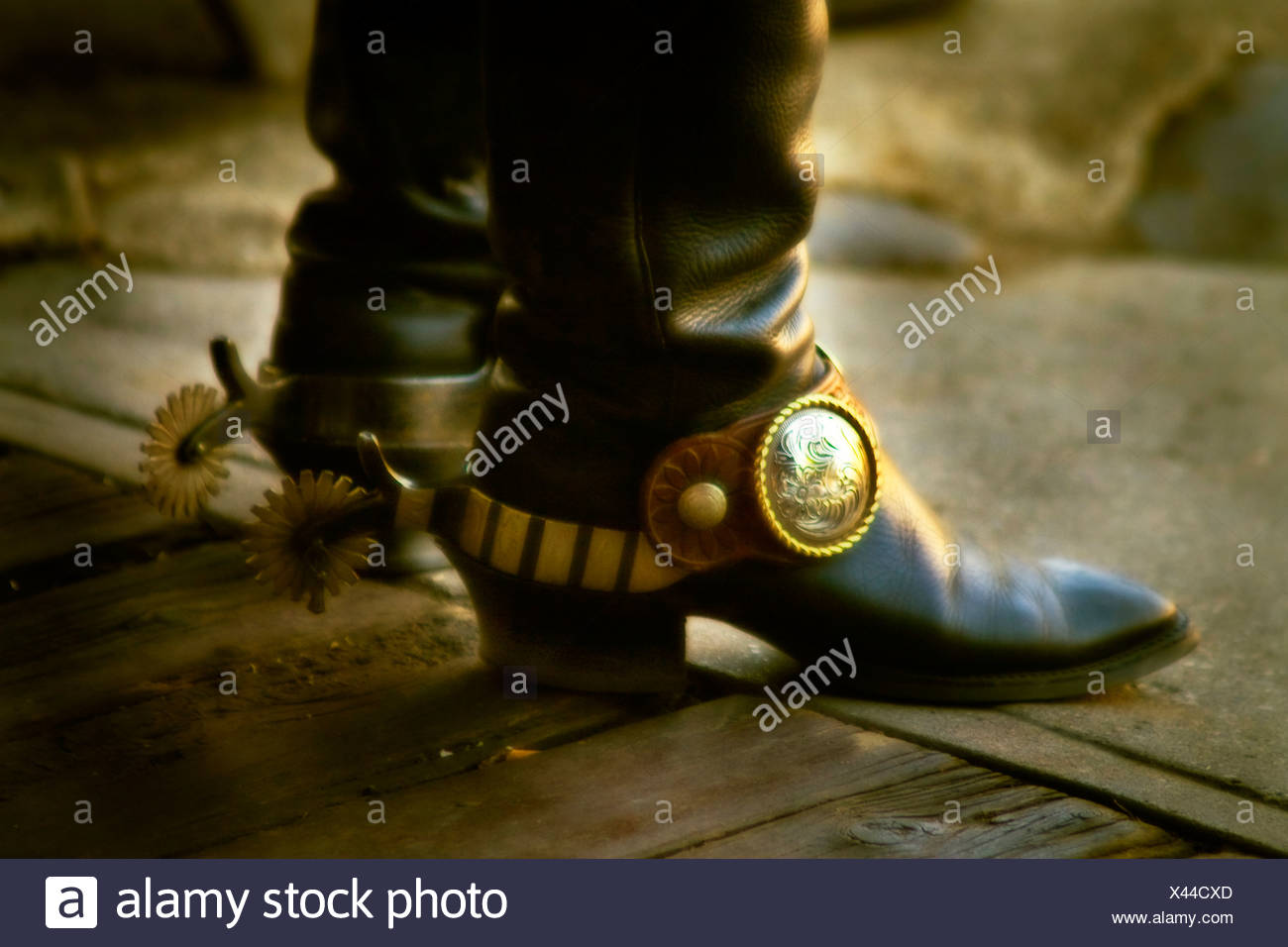 Cowboy Boots Spurs High Resolution Stock Photography and Images - Alamy