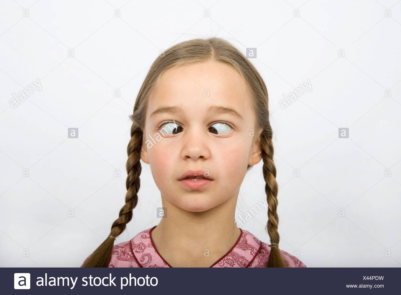 Child Girl Crossing Her Eyes High Resolution Stock Photography and ...