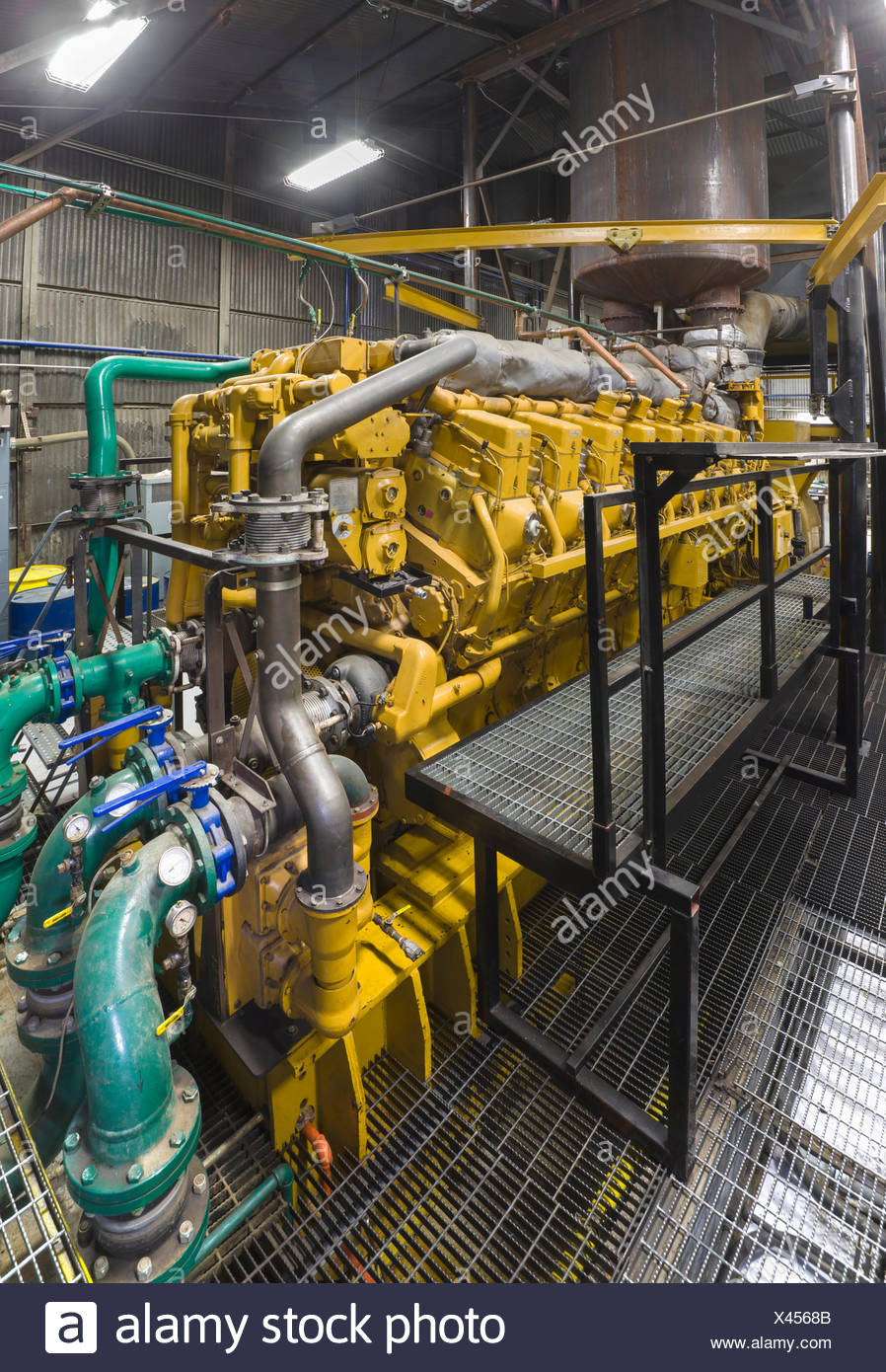 Electrical Generator Turbine Interior Stock Photos & Electrical ...