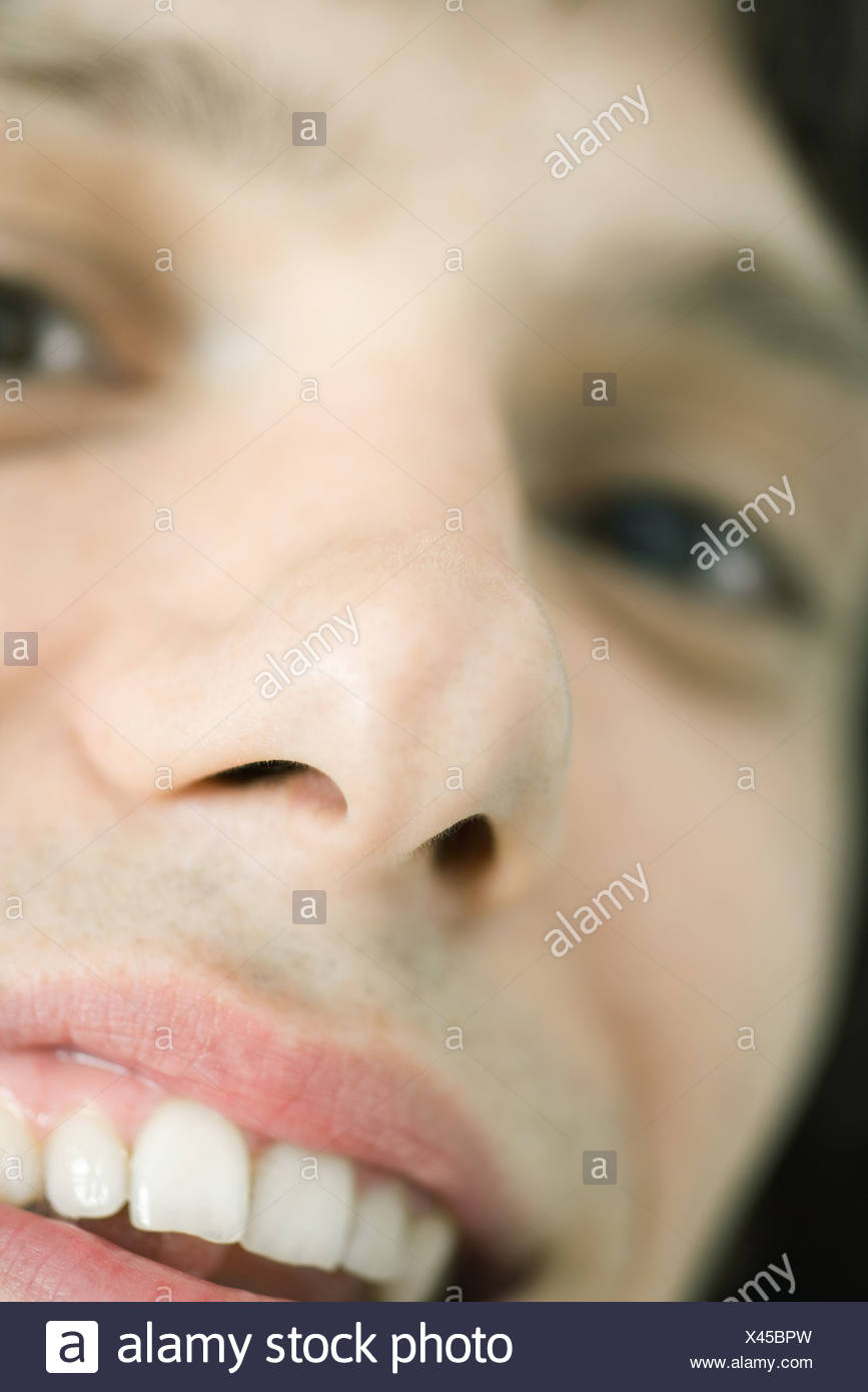 Nose Close Up Teen High Resolution Stock Photography and Images - Alamy