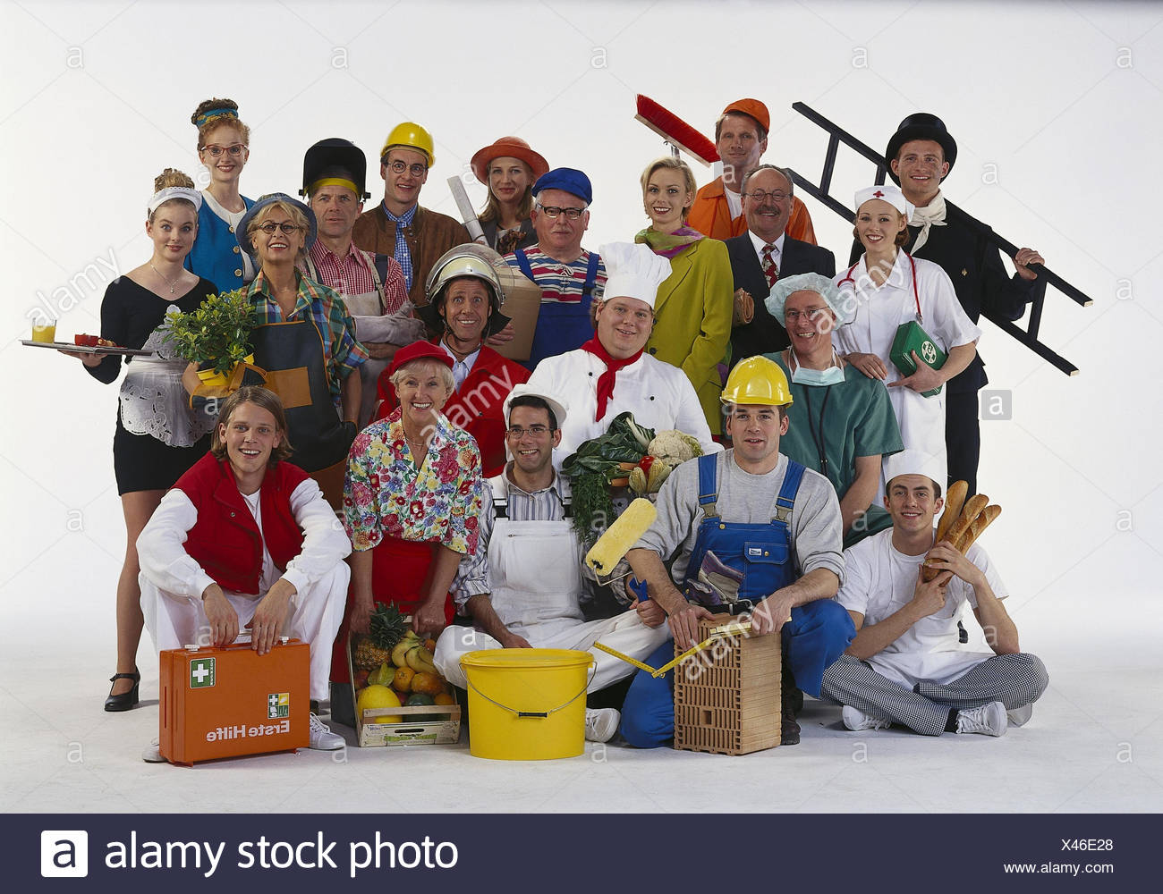Group Of People Different Occupations High Resolution Stock Photography ...