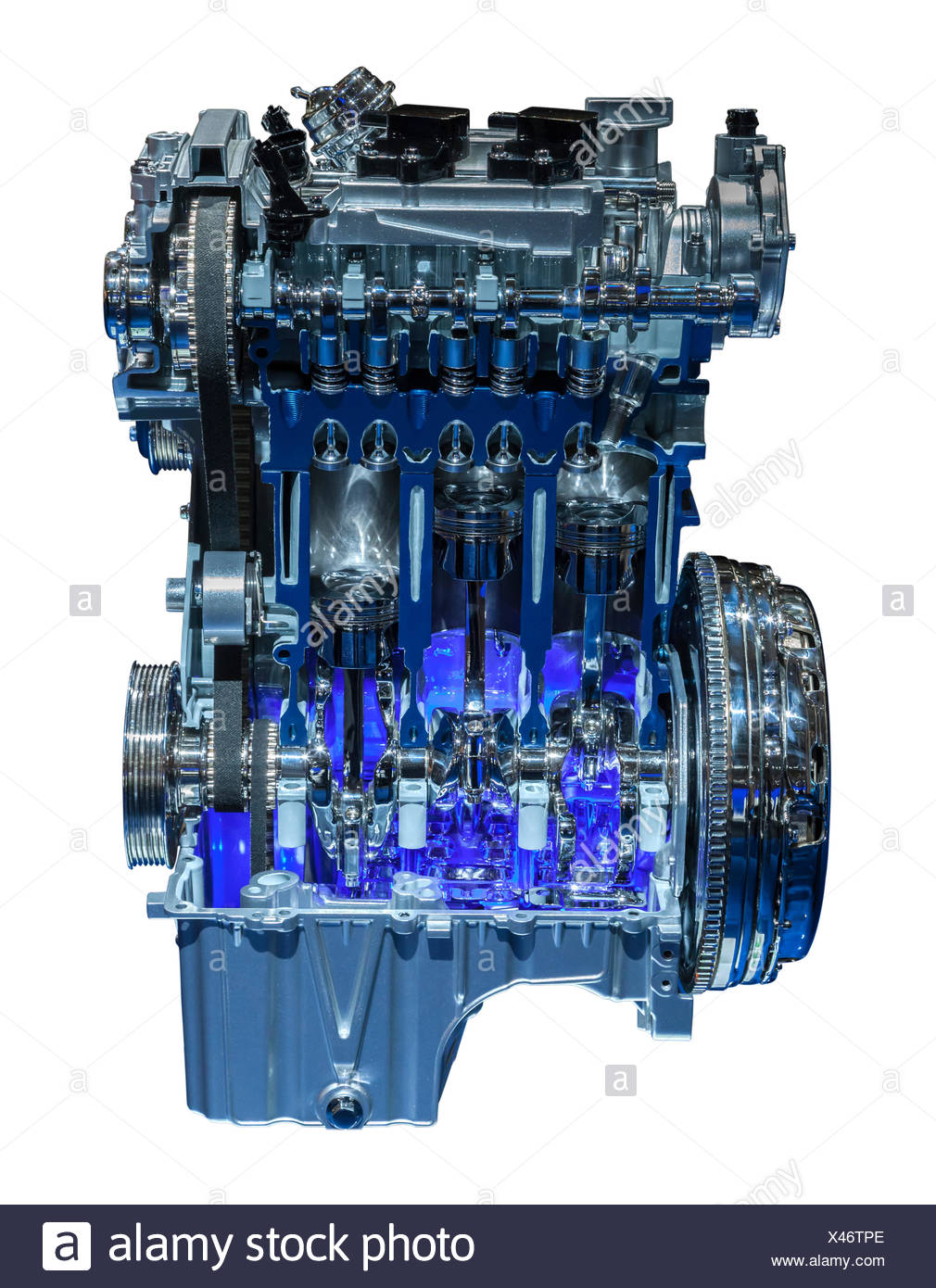 Car Engine Cross Section Stock Photos & Car Engine Cross Section Stock ...