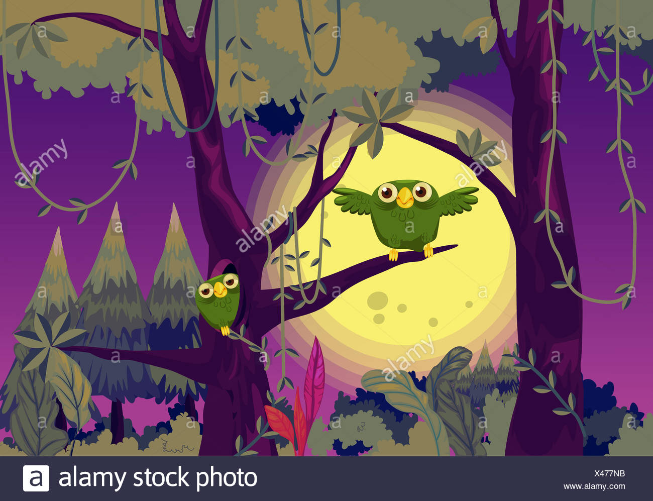 Cartoon Trees High Resolution Stock Photography and Images - Alamy