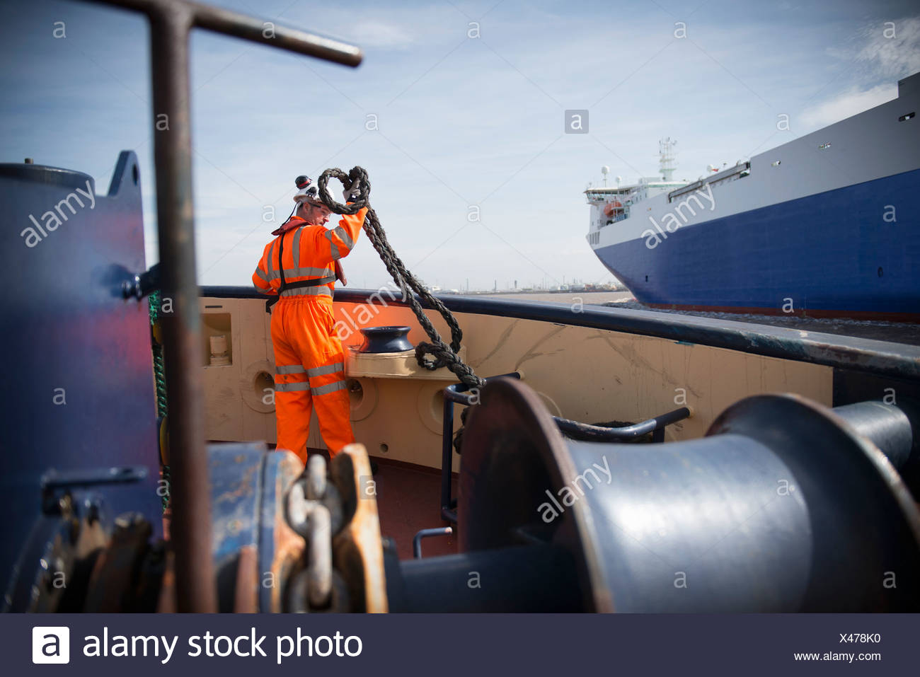 Blue Tug Boat High Resolution Stock Photography and Images - Alamy