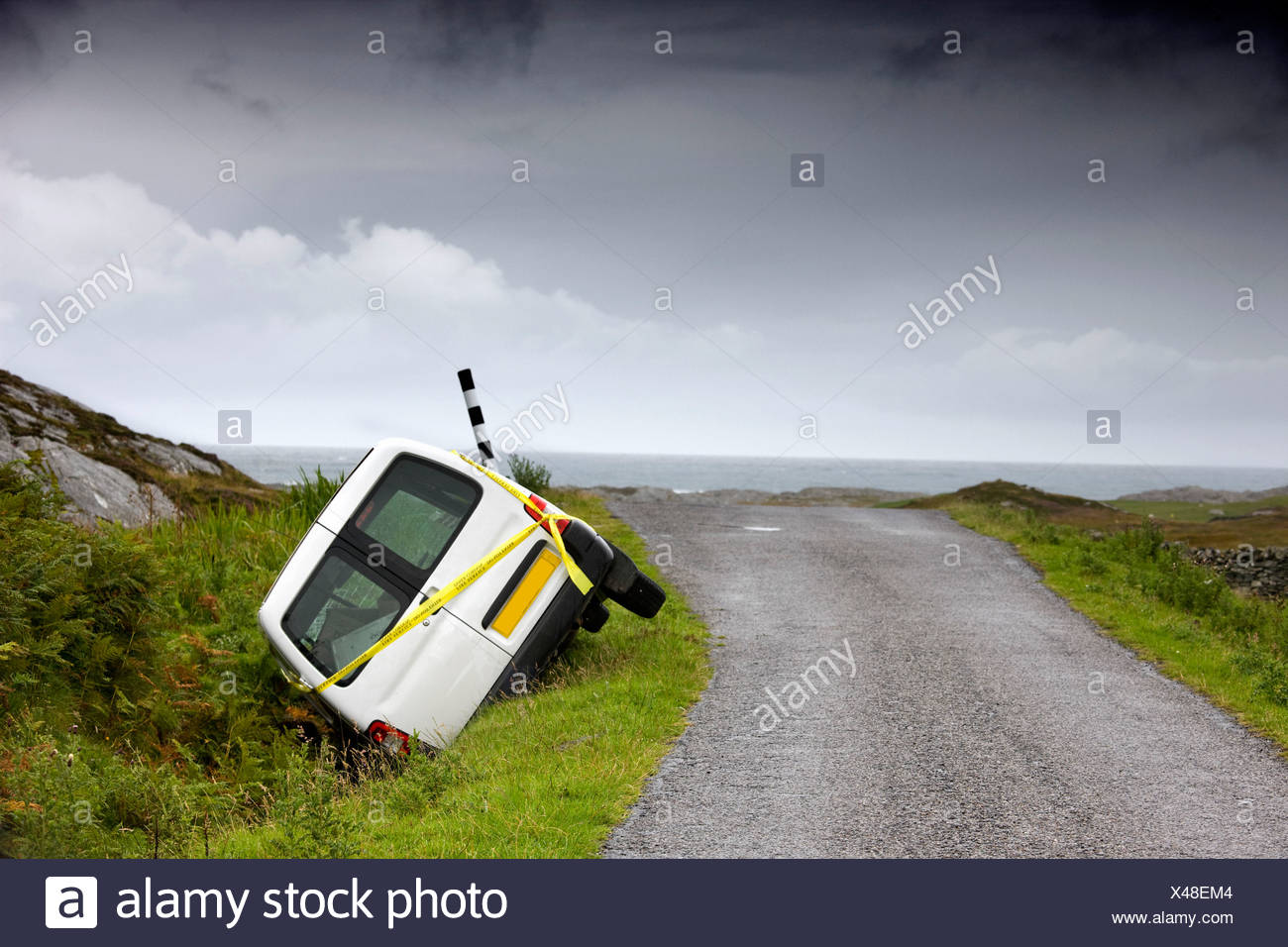 Car In Ditch Stock Photos & Car In Ditch Stock Images - Alamy