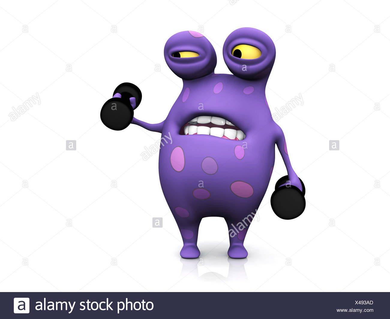 Dumbbells Cartoon High Resolution Stock Photography and Images - Alamy