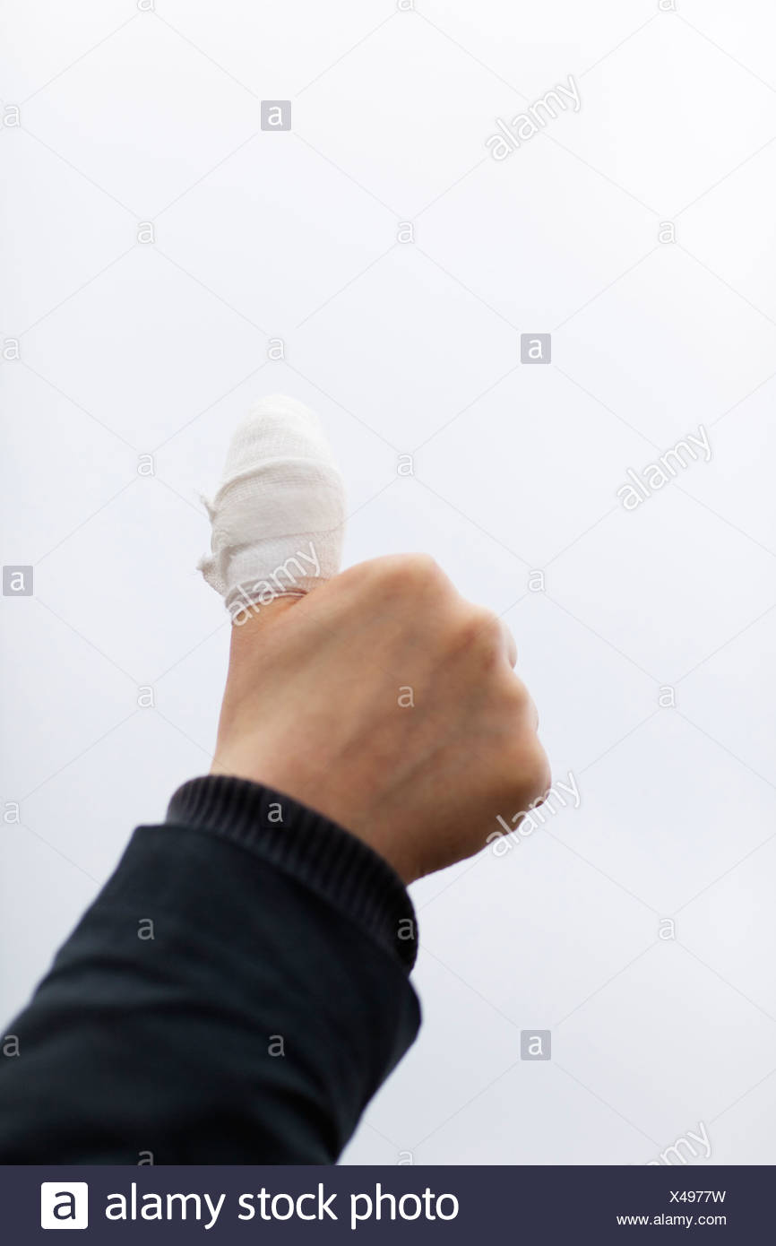 Bandaged Thumb High Resolution Stock Photography and Images - Alamy